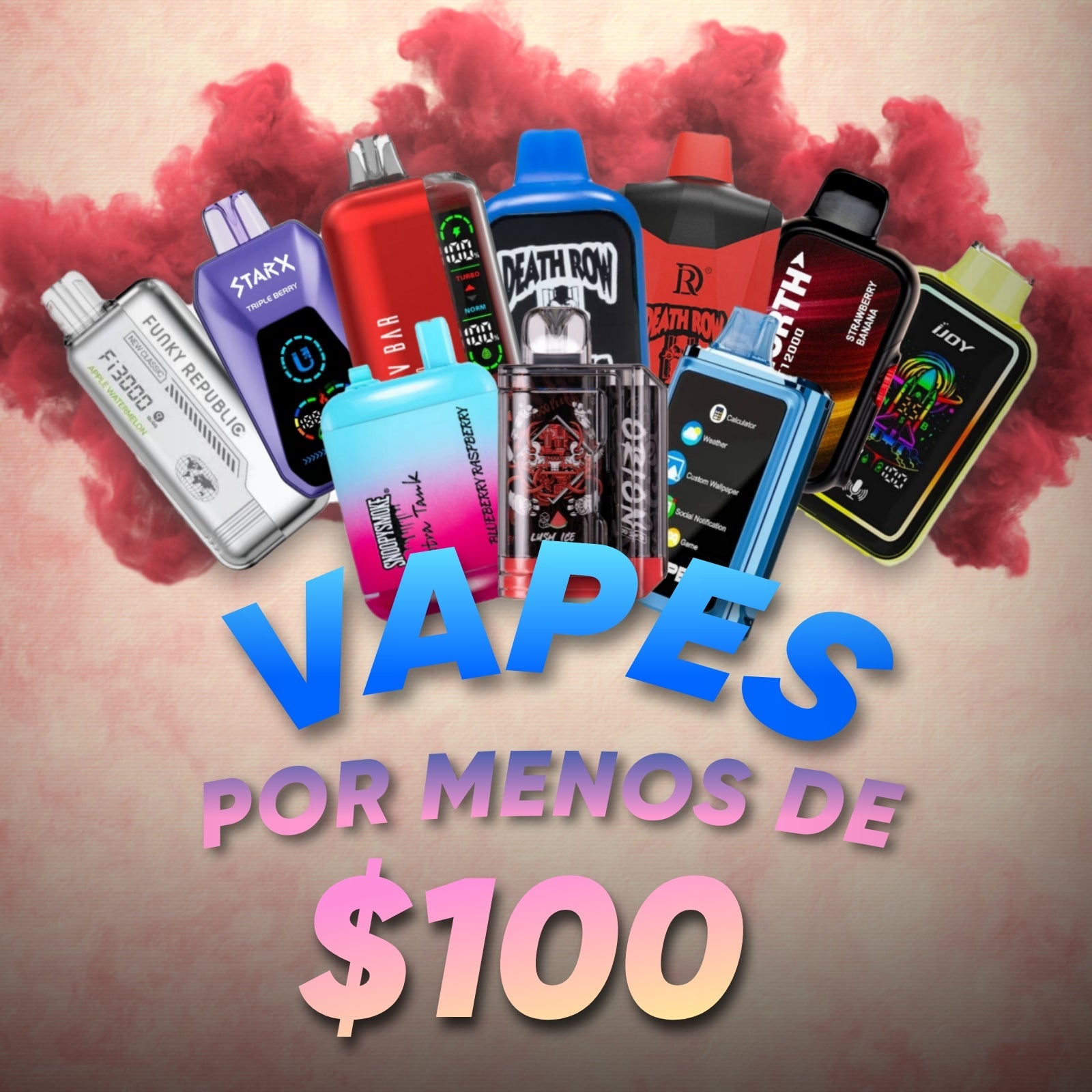 Vapes X Menos de $100 – DUDESMOKEMX